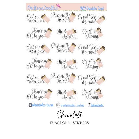 Chocolate Script – oodlemadoodles